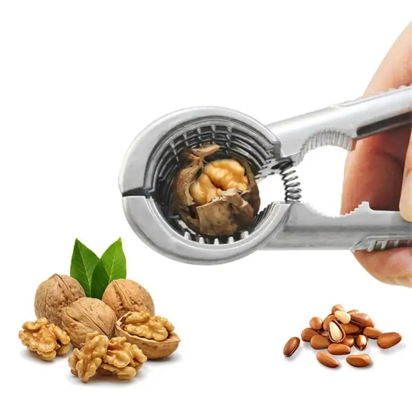 Stainless Steel Quick Nuts Cracker Kitchen Tools Chestnut Clip Walnut ...