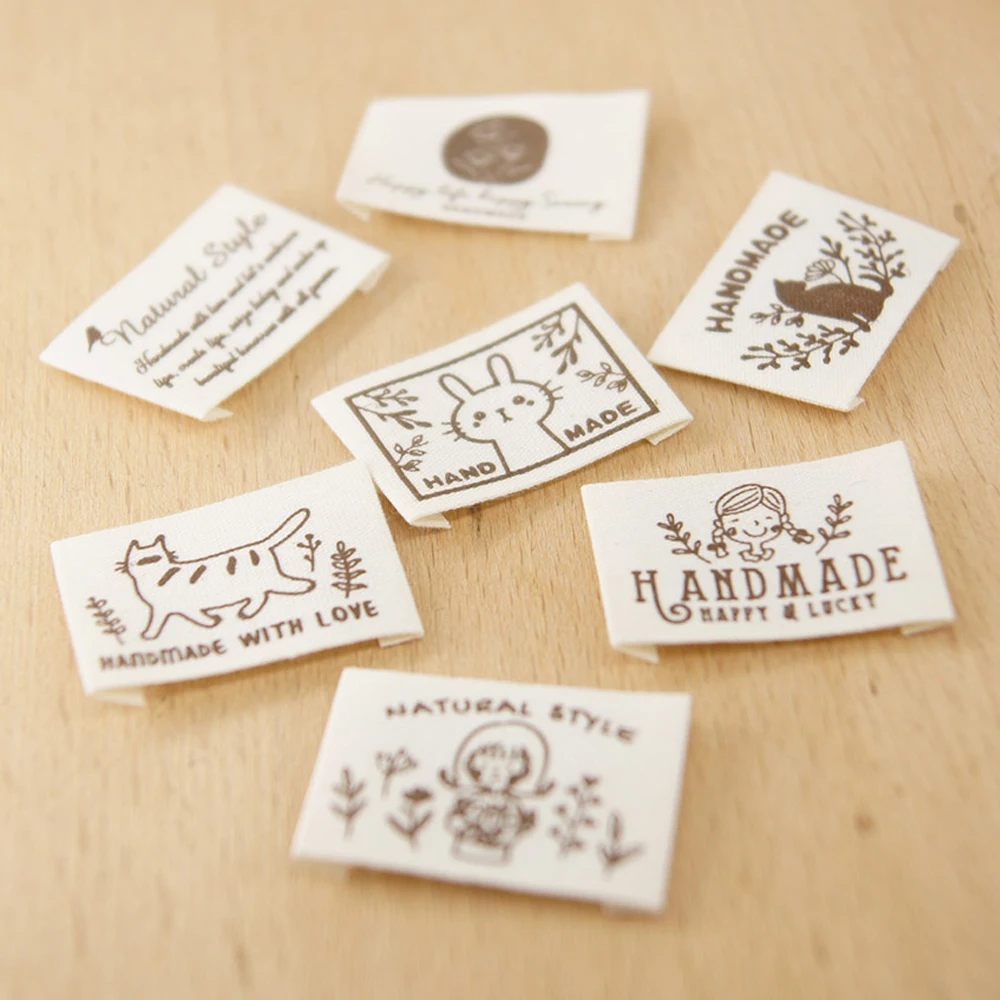 High Density Custom Cotton Label for Clothing Soft Recycled Cotton ...