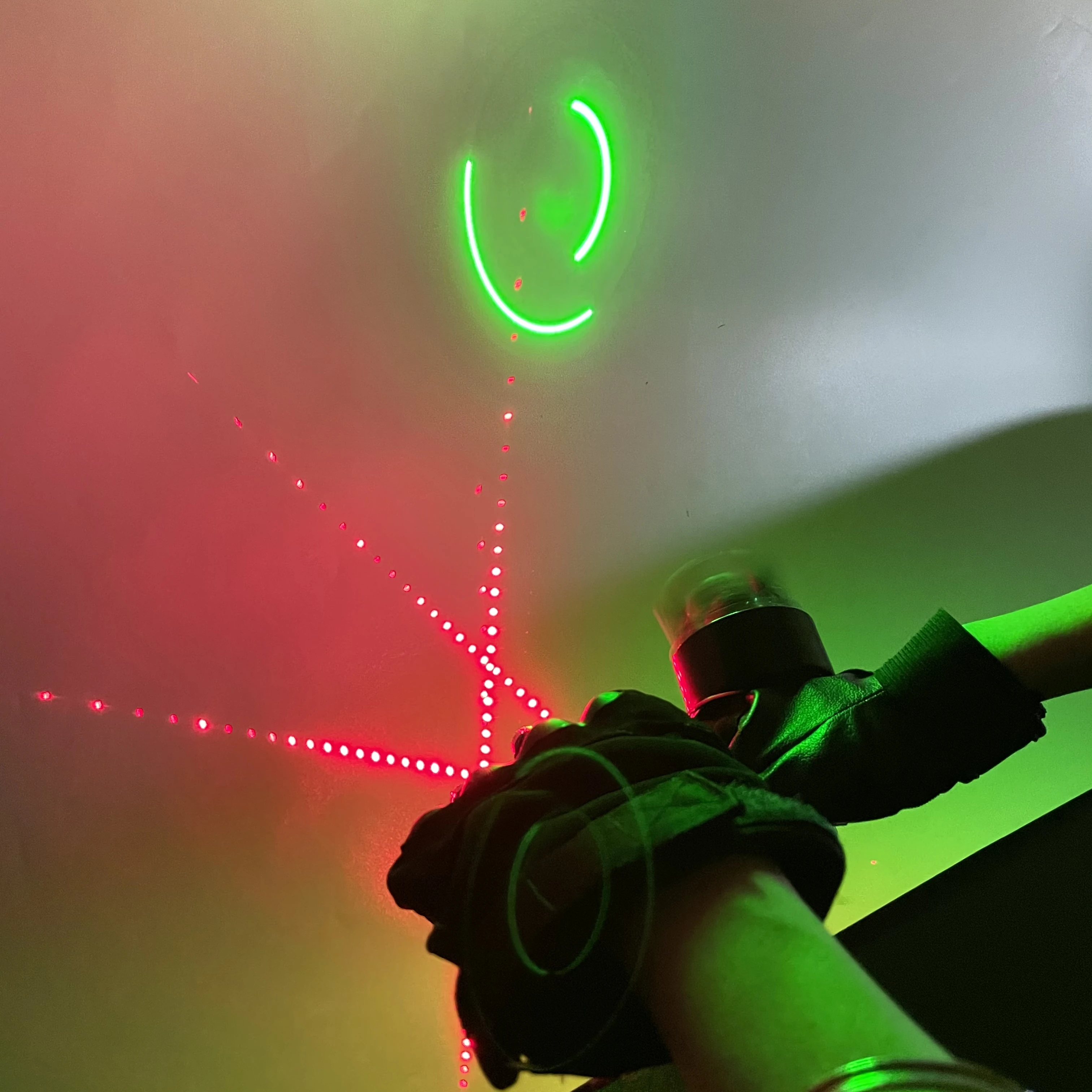 2022 Green LED Laser Gloves for Adults Halloween Party Accessory ...