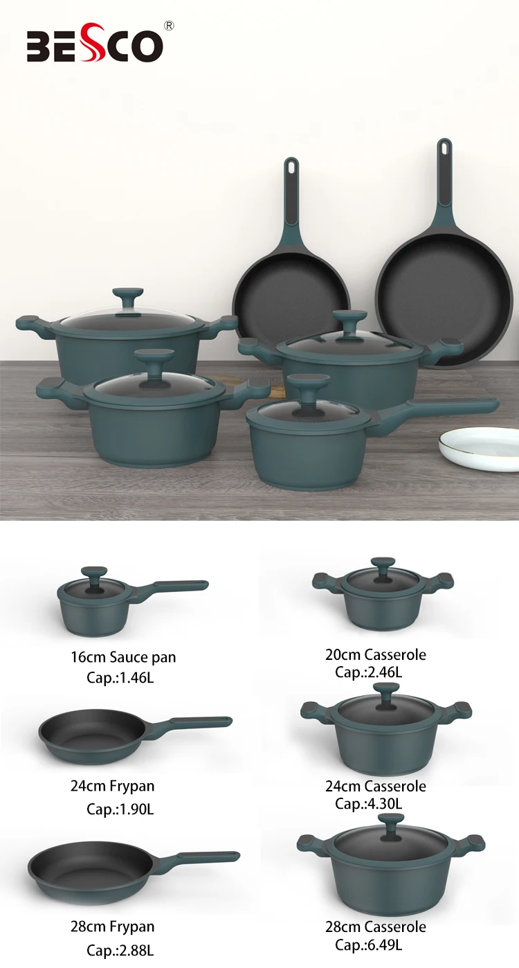 Cooking Pot Set Kitchen With Induction Bottom Nonstick Cookware With ...