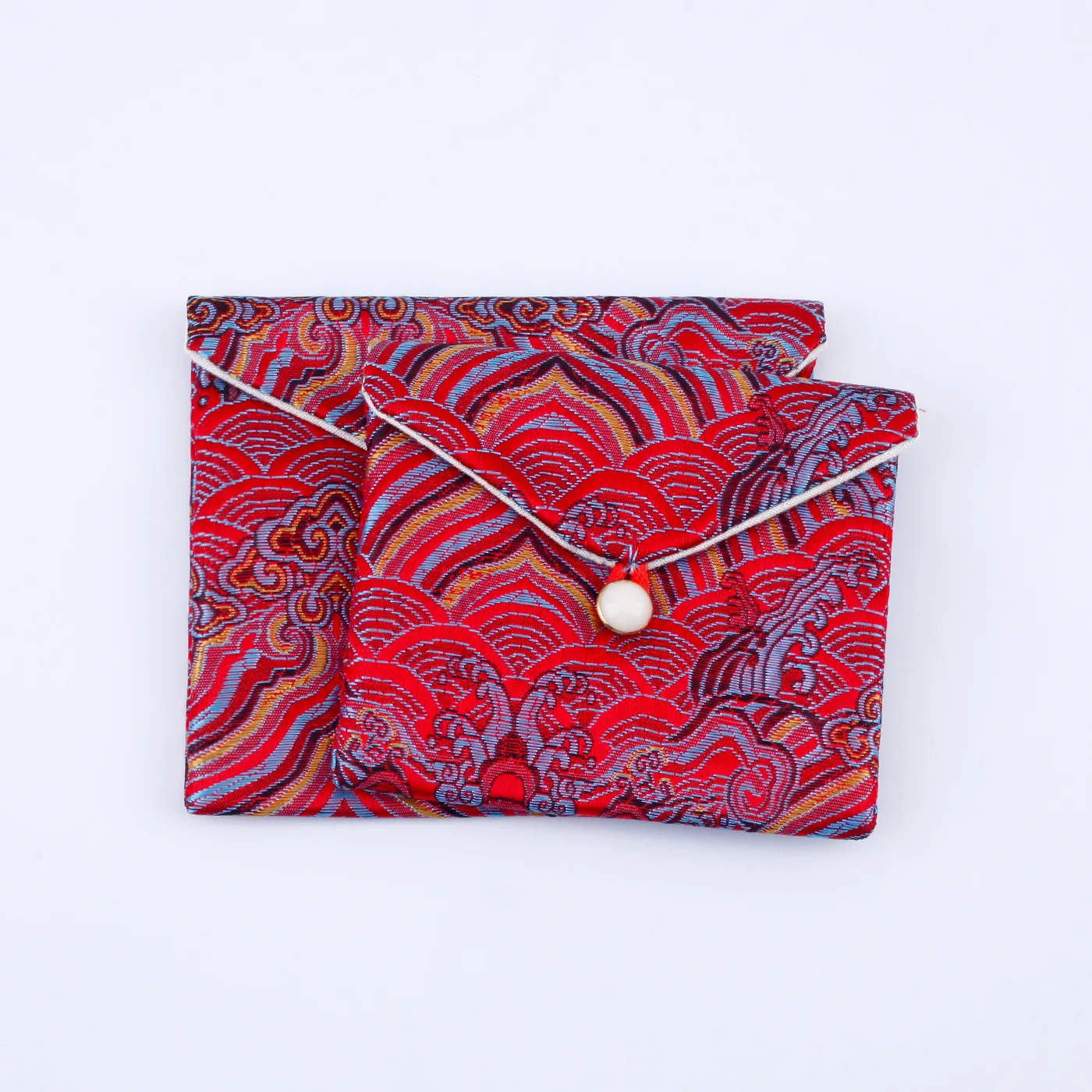 Retro Cloud Brocade Chinese Style Jewelry Pouch Multi Color Jewelry Storage Pouch Luxury Small ...