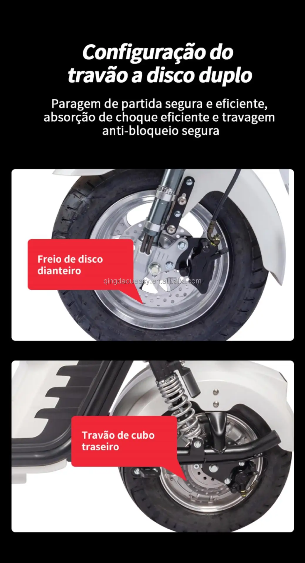 Citycoco Electric Scooter - 1000W, 10 Inch Tires, 60V Battery