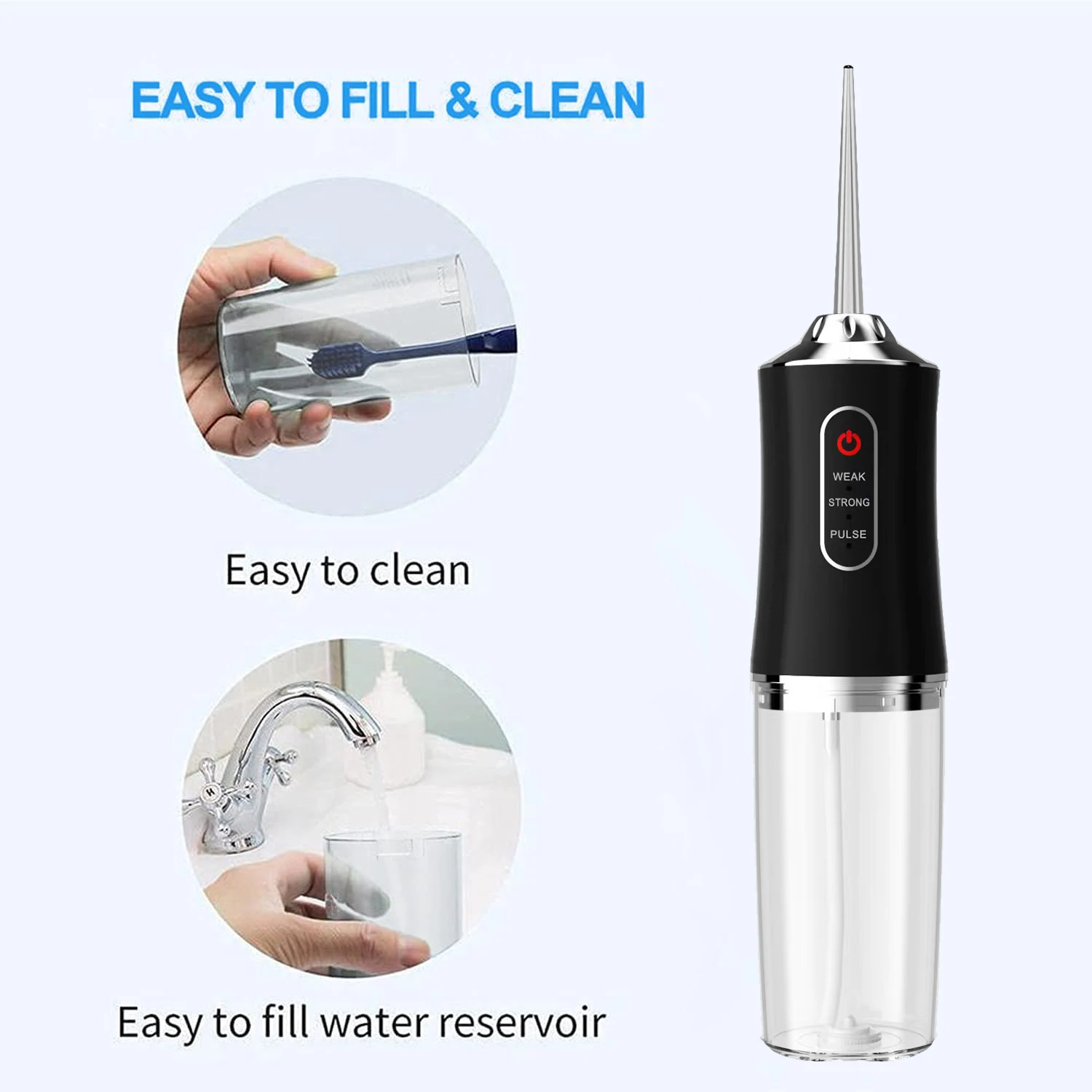 Upgraded Cordless Dental Teeth Irrigator Portable Water Flosser ...