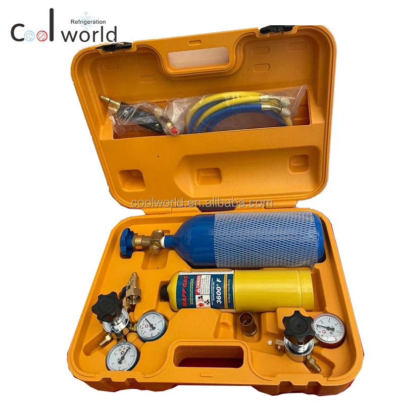 New Portable Oxyacetylene Welding Cutting Kit Gas Torch Set With Oxygen ...
