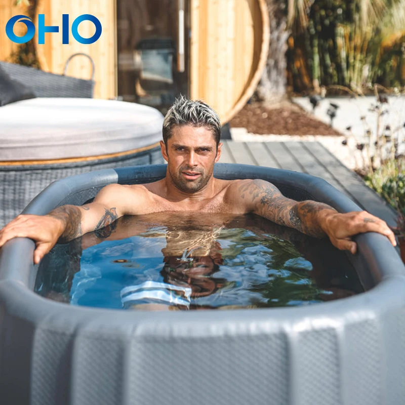 Oho High Quality Dwf Inflatable Ice Bath Barrel Tub Cold Water Plunge Pod With Custom Logo - Buy ...