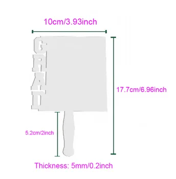 Sublimation Blank Graduation 2024 Fan Grad Fan Photo Frames For ...