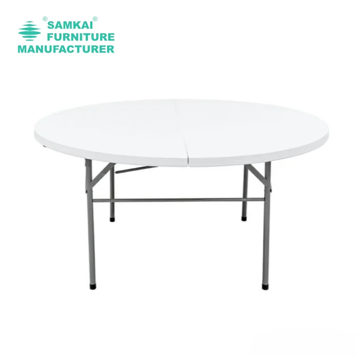 Plastic Round Dining Table Folding Banquet for Events