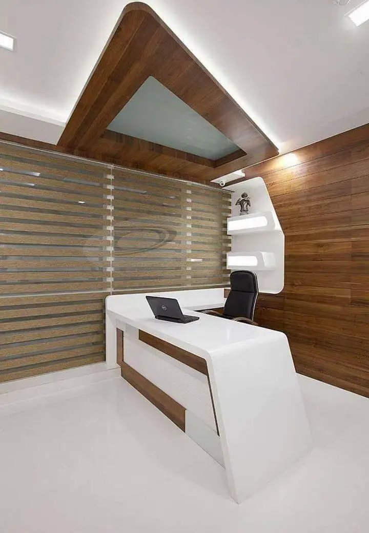 Luxury Executive Office Table Medium Executive Office Table White Color ...