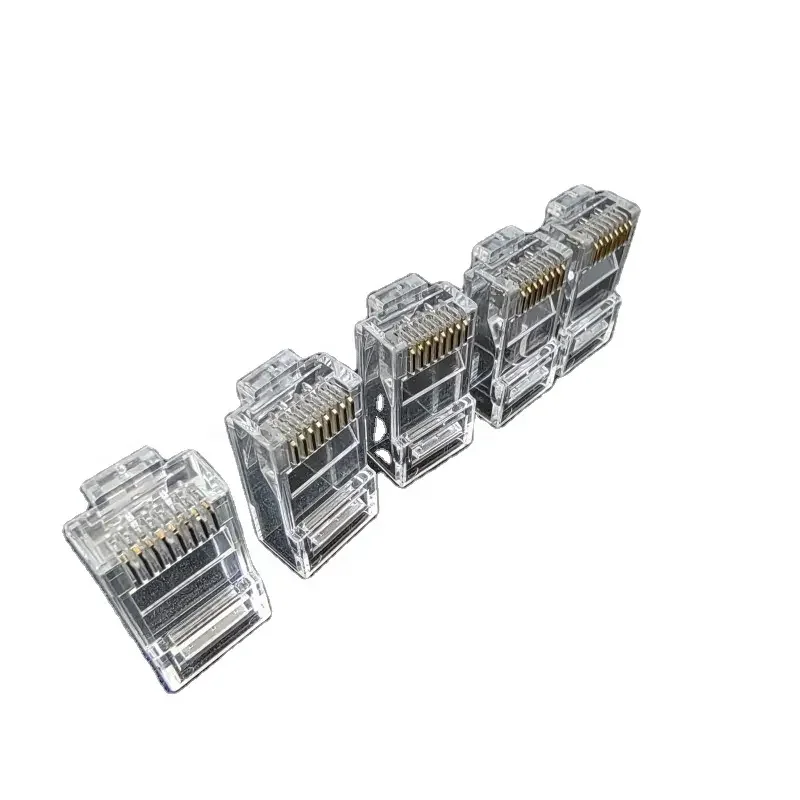 Wholesale 8pin Cat5e Rj45 Connector Cat5e Modular Plugs Cat 5 8p8c Head ...
