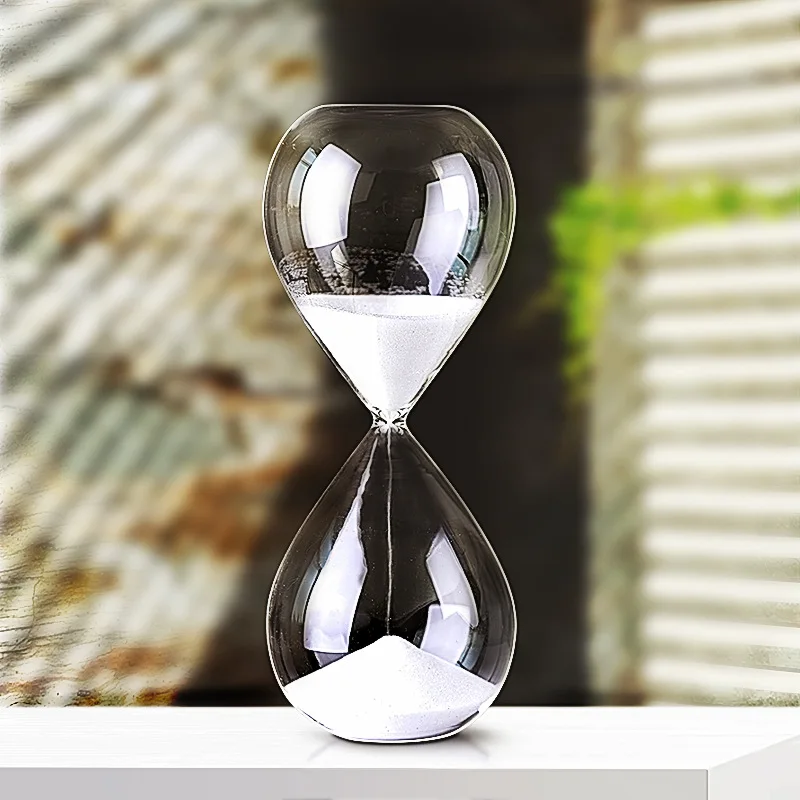 Transparent Glass Sand Clock Hourglasses Sand Timer 5min 30 Min 60min ...