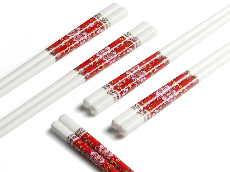 Luxury Chinese Porcelain Chop Sticks Reusable Personalized Ceramic ...