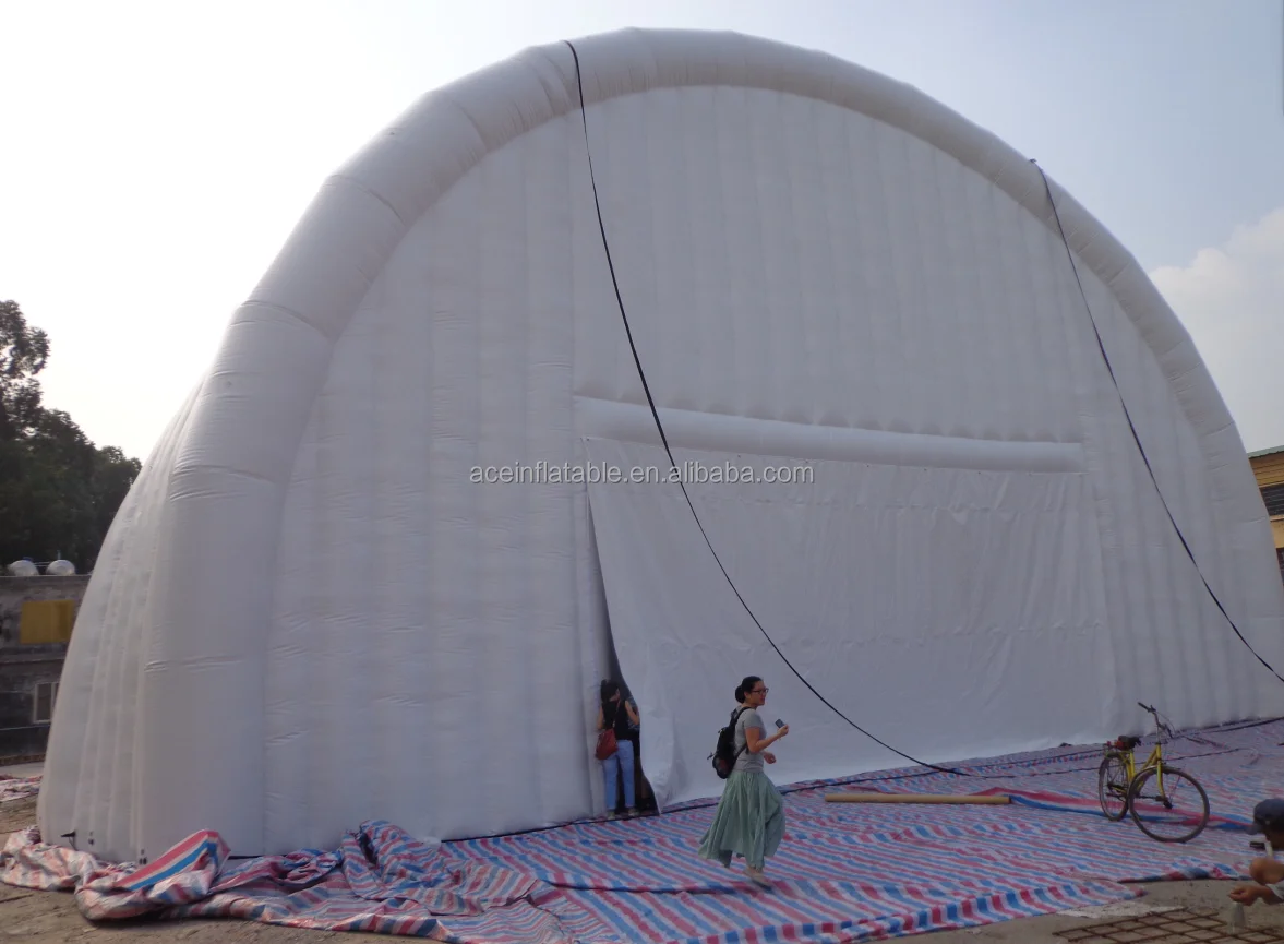 Customized Giant air Tight Building Structure Inflatable Warehouse Tent ...