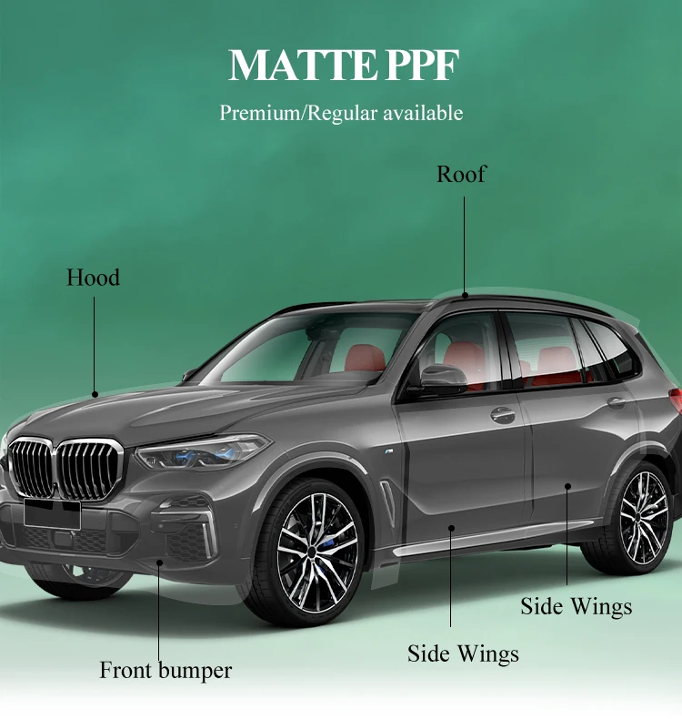 Satin Ppf Film Car Wrap Grey Matte Car Paint Film Protector - Buy Ppf ...