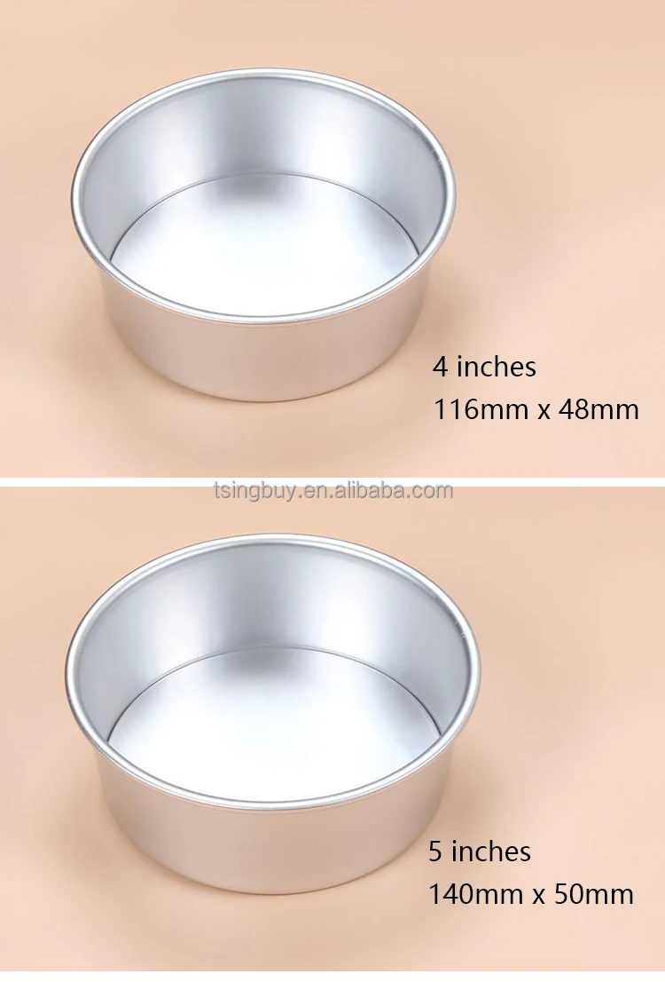 4-14 Inch Aluminum Round Cake Pan - Durable & Eco-friendly