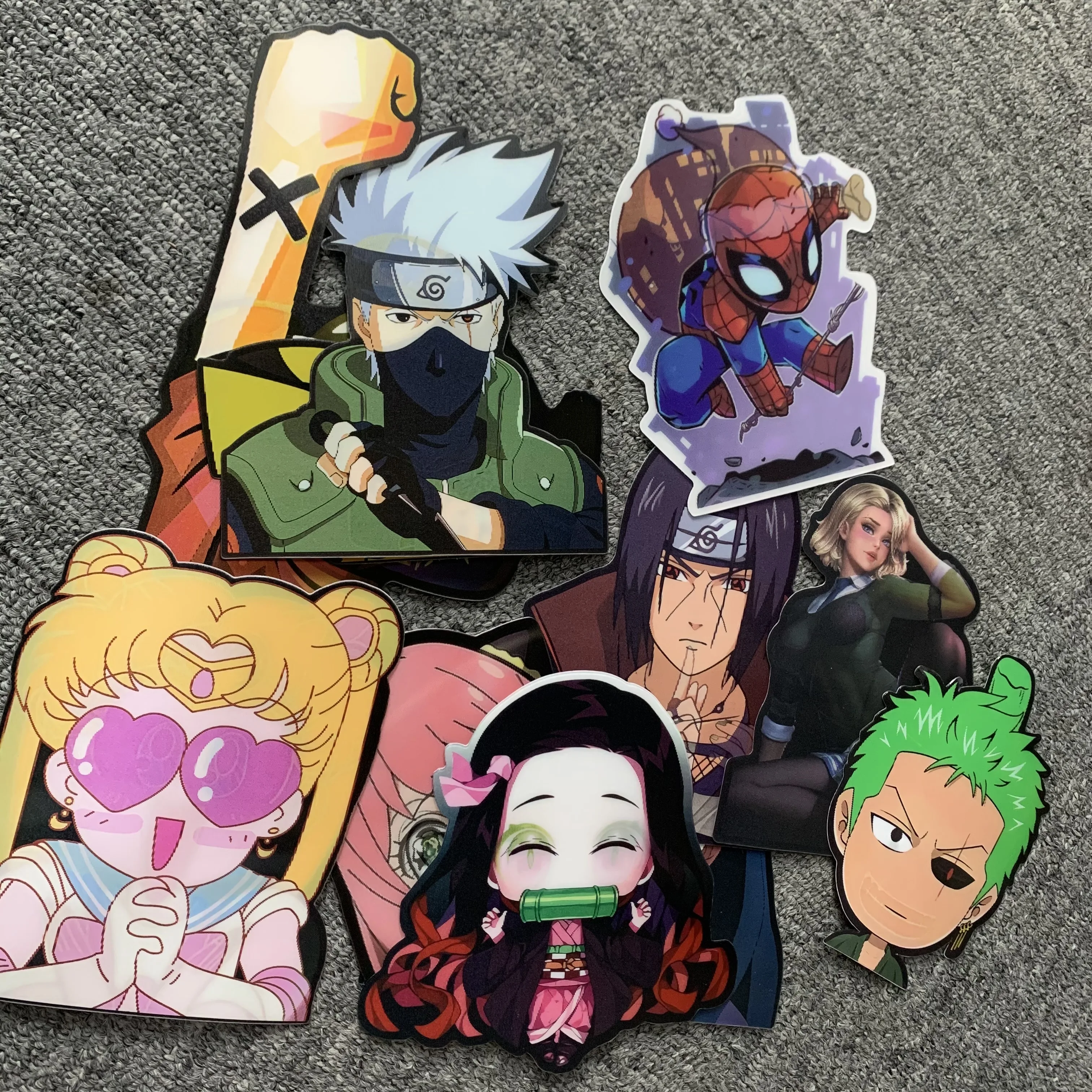 Motion Sticker of Demon Slayer for Car Window Laptop Anime 3D Sticker ...
