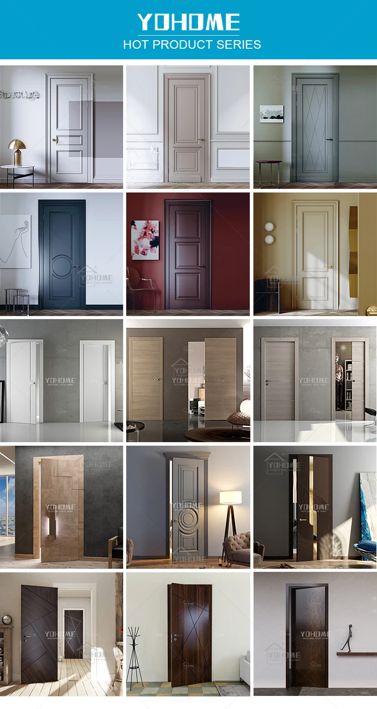 Yohome Modern Solid Wood Interior Doors - Customized OEM Options