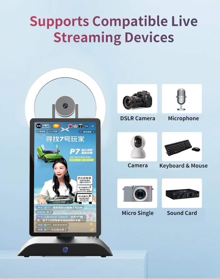 Live Touch Screen Software Multi-APP Live Broadcast Supplies Tiktok ...