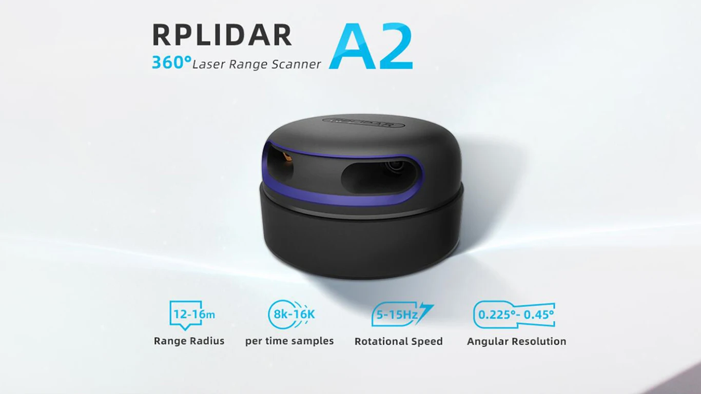 Slamtec Rplidar A2m12 Lidar Obstacle Avoidance 360 Degree 2d Laser Scanner 12-meter Measuring ...