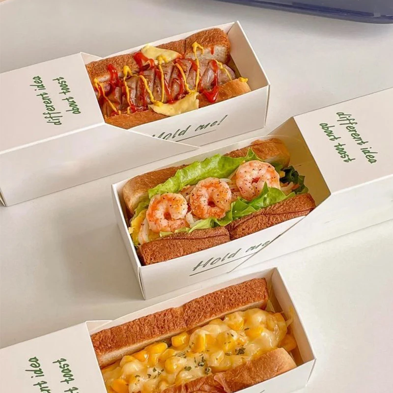 Custom Printed Ivory Paper Boat - Sustainable Food Packaging