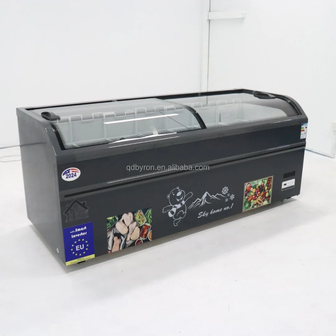 Horizontal Freezer -23 Or 0~10 Degree Supermarket Frozen Meat Deep ...