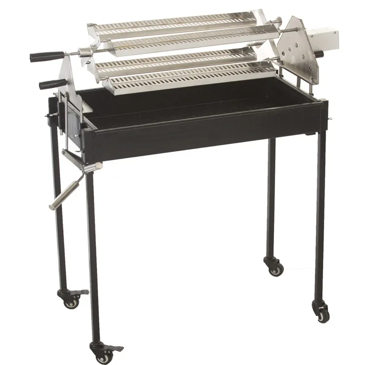 Rib-o-lator Rotating BBQ Grill - Perfect for Charcoal Cooking