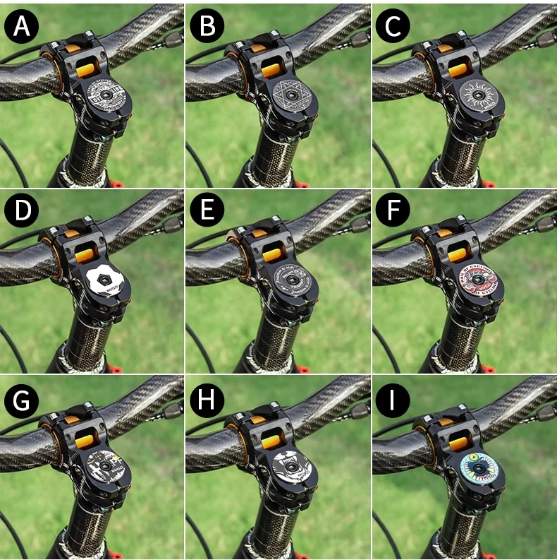 Muqzi Custom Bicycle Stem Cap Mtb Road Bike Headset Cap Aluminum Alloy ...