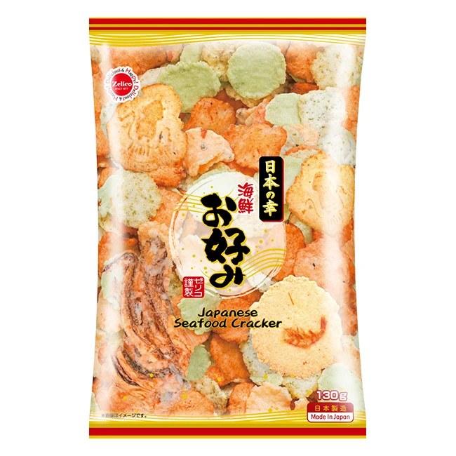Japanese Seafood Seafood Biscuits Kaisen Okonomi 130g Crab Cracker ...