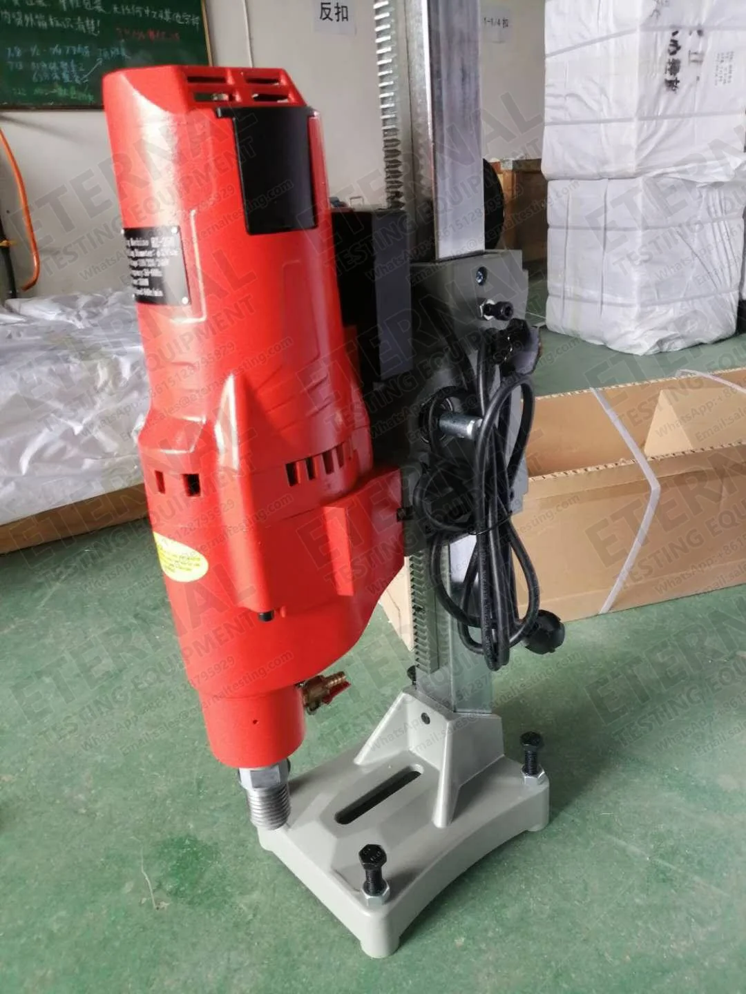 Hand-held Vertical Diamond Core Drill Machine Engineering Concrete Air ...