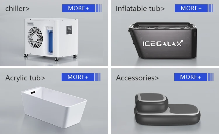 ICEGALAX 1/2HP 1HP Water Chiller WIFI APP Control Cold Plunge Chiller ...