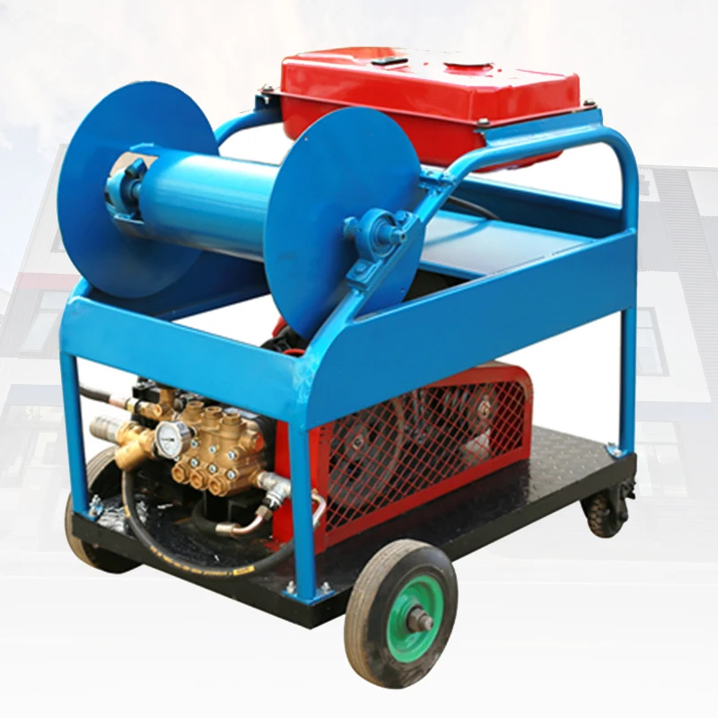 Professional Sewer Drain Pipe High Pressure Water Jetting Cleaner
