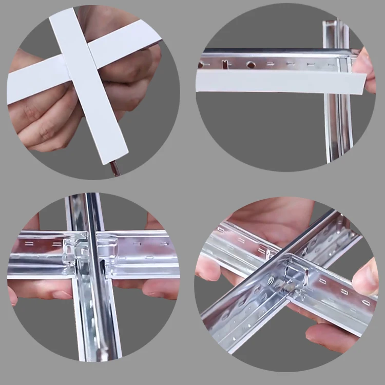 Modern Design Galvanized Steel Wall Angle Grid Suspended False Ceiling ...