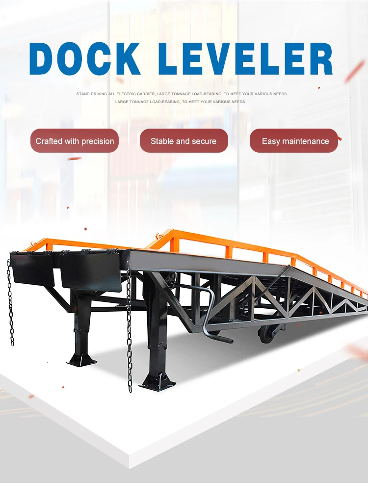 Container Cargo Unloading Platform Boarding Bridge Large Goods Vehicle ...