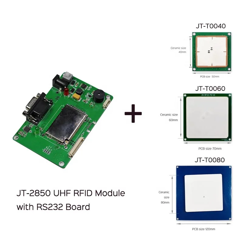 JT-2850 UHF RFID Development Kit with 3dbi Ceramic Antenna