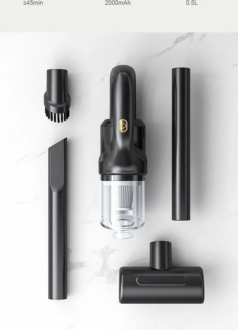 Wireless Car Vacuum Cleaner Portable Powerful Suction Wet And Dry Smart