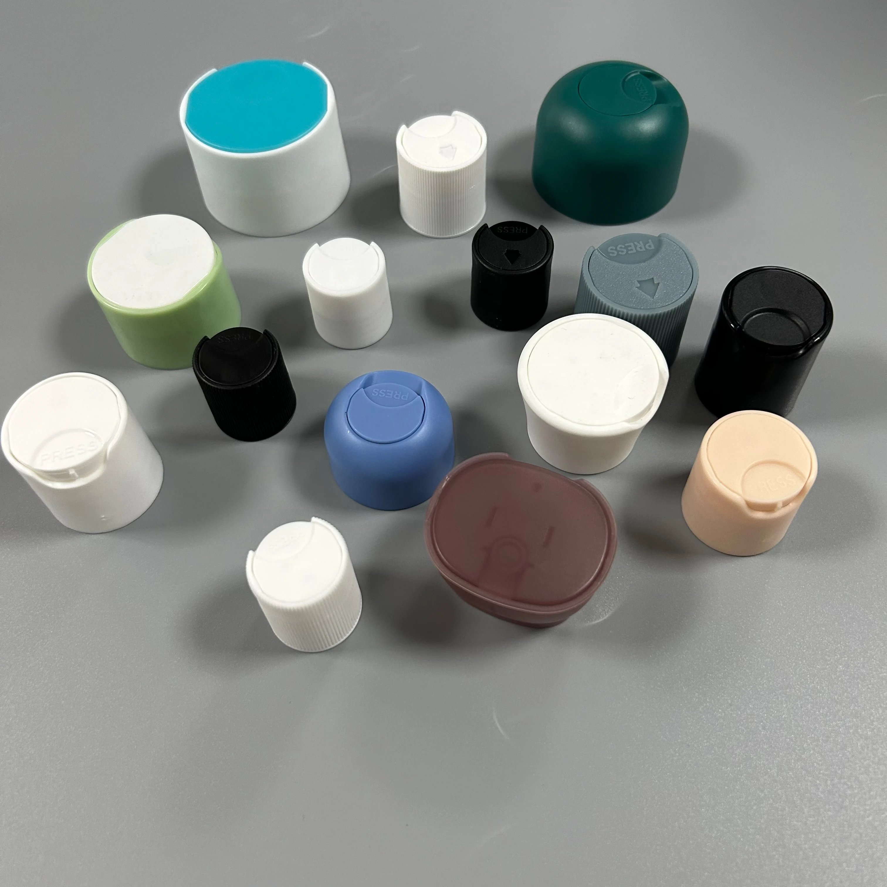 Custim Color 24mm Flip Top Cap PP Plastic Bottle Cap for Skin Care ...