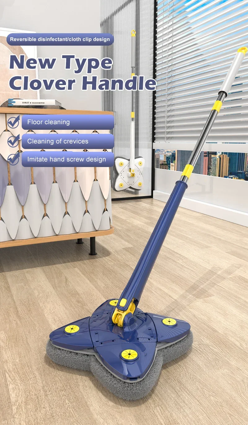 Wonderful 360 Rotating Manual Self Drying Spin Mop Household Cleaning ...