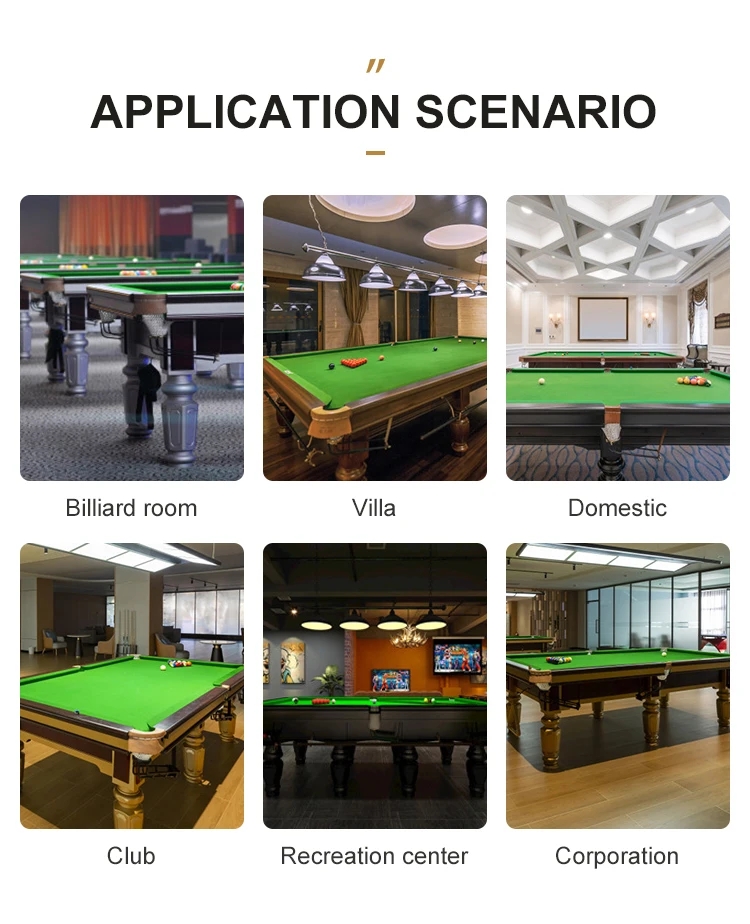 12ft Solid Wood Snooker Table With 45mm Slate International Standard ...