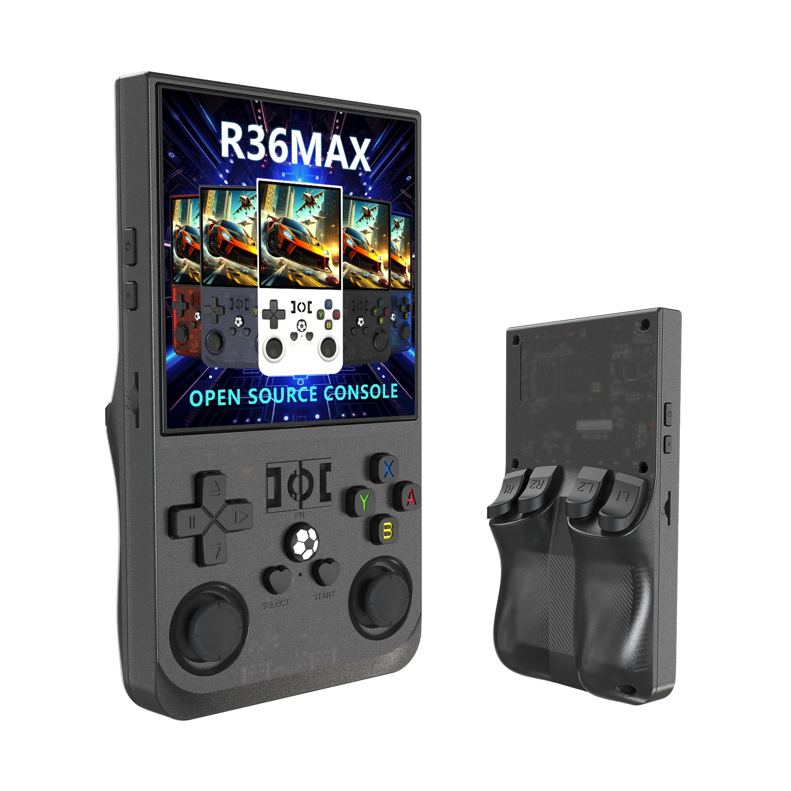 新款r36max掌上游戏机4英寸大屏幕便携式游戏机开源掌上游戏机 - Buy R36 Max 128gb 64gb 720*720 ...