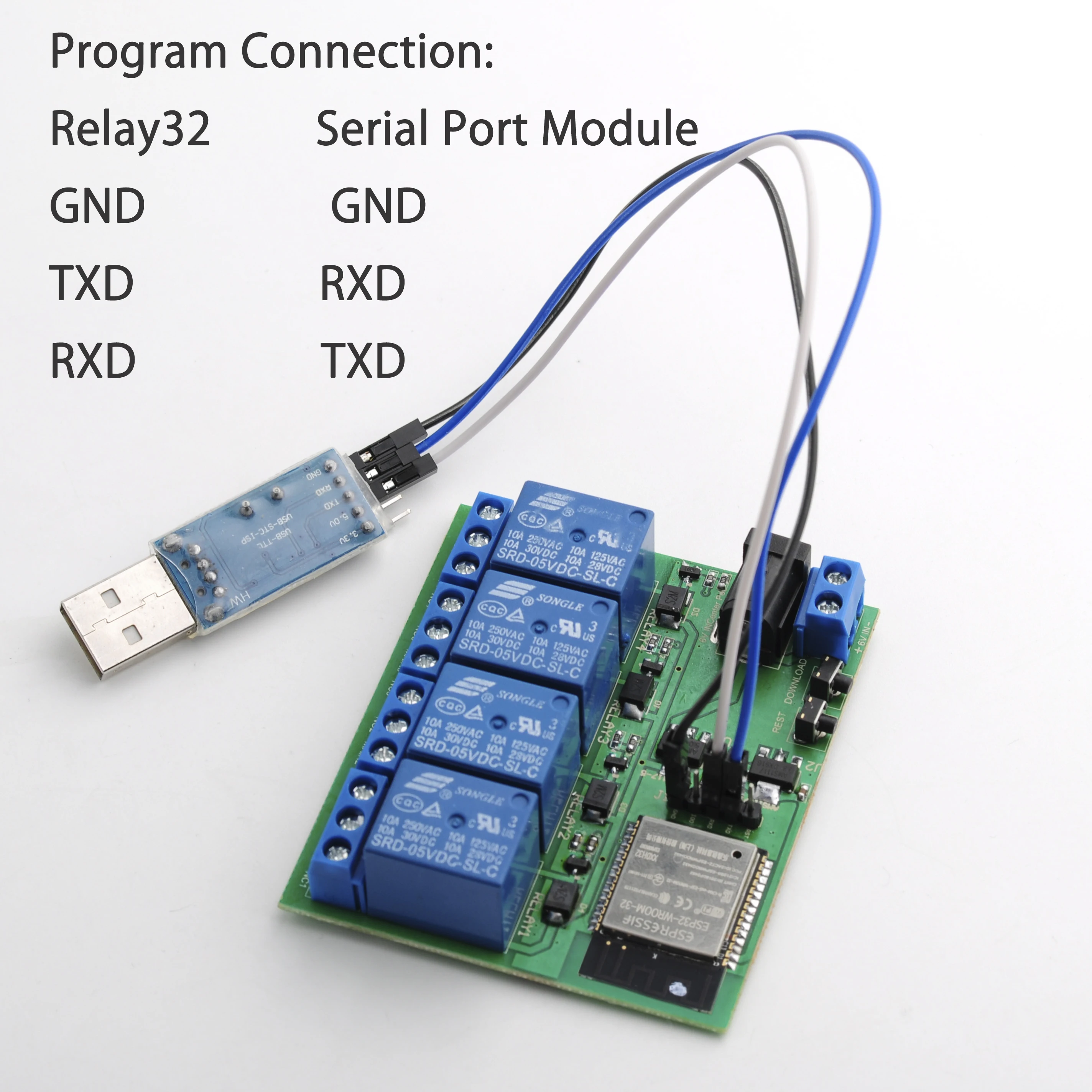 Diymall ESP32 4 Channel Wifi Relay Control Switch Module