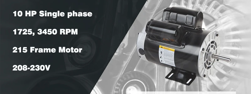 Nema 10 Hp Odp 3450rpm High Torque Single Phase Electric Motor For Air ...