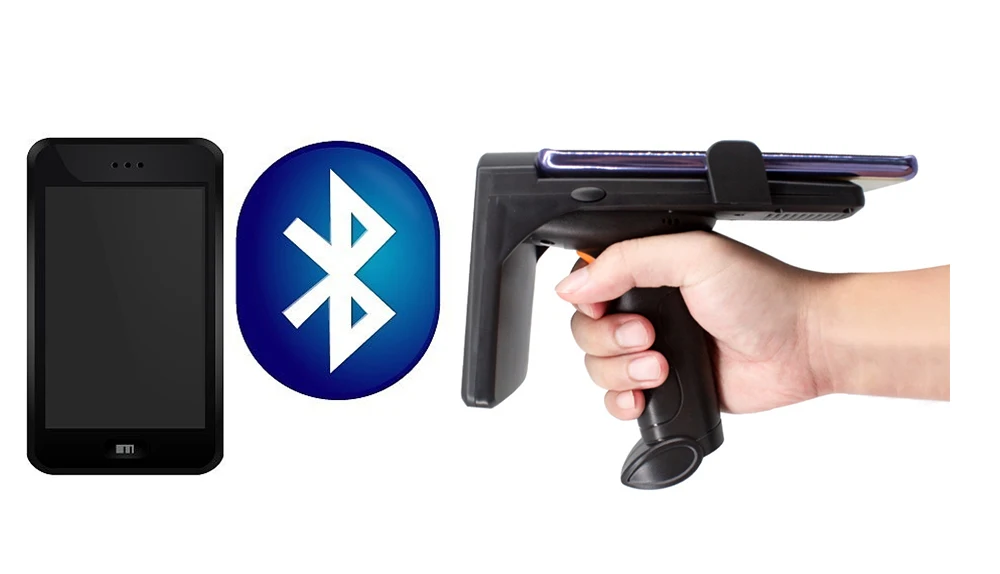 Portable RFID Scanner with QR Code Handheld Reader