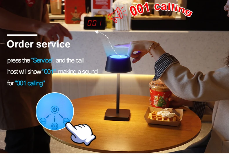 European Mini Rechargeable Cordless Touch Table Lamp Indoor Outdoor ...