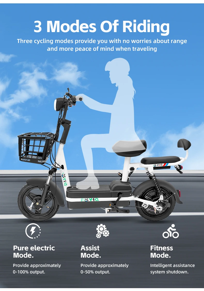 Fulong 48V12A Electric Bicycle Small Exquisite 3-Speed E Bike Low Price ...