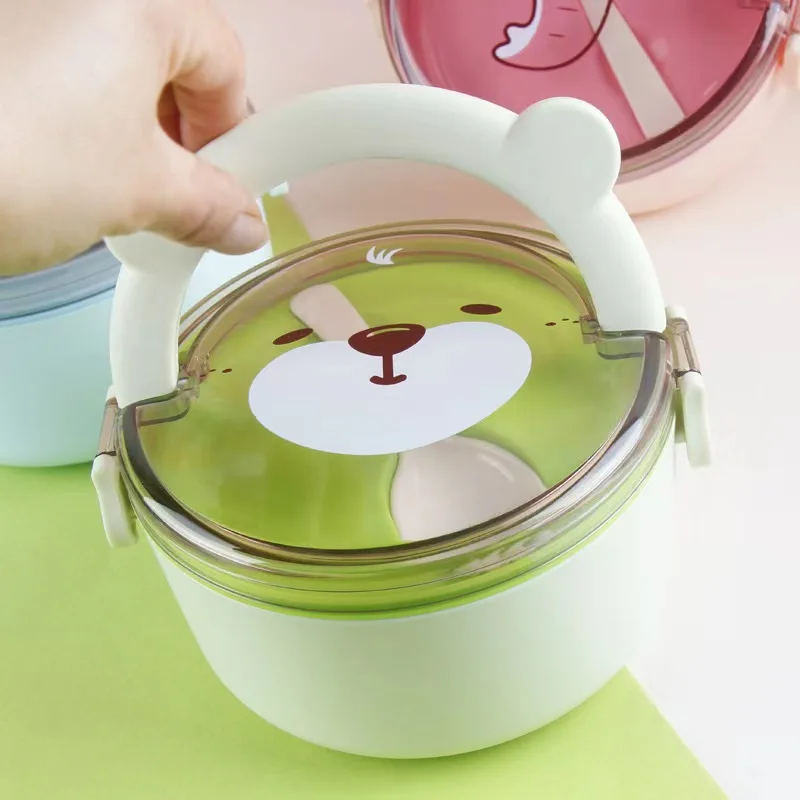 Cute Cartoon Lunch Box Portable Children's Fruit Lunch Box Plastic ...