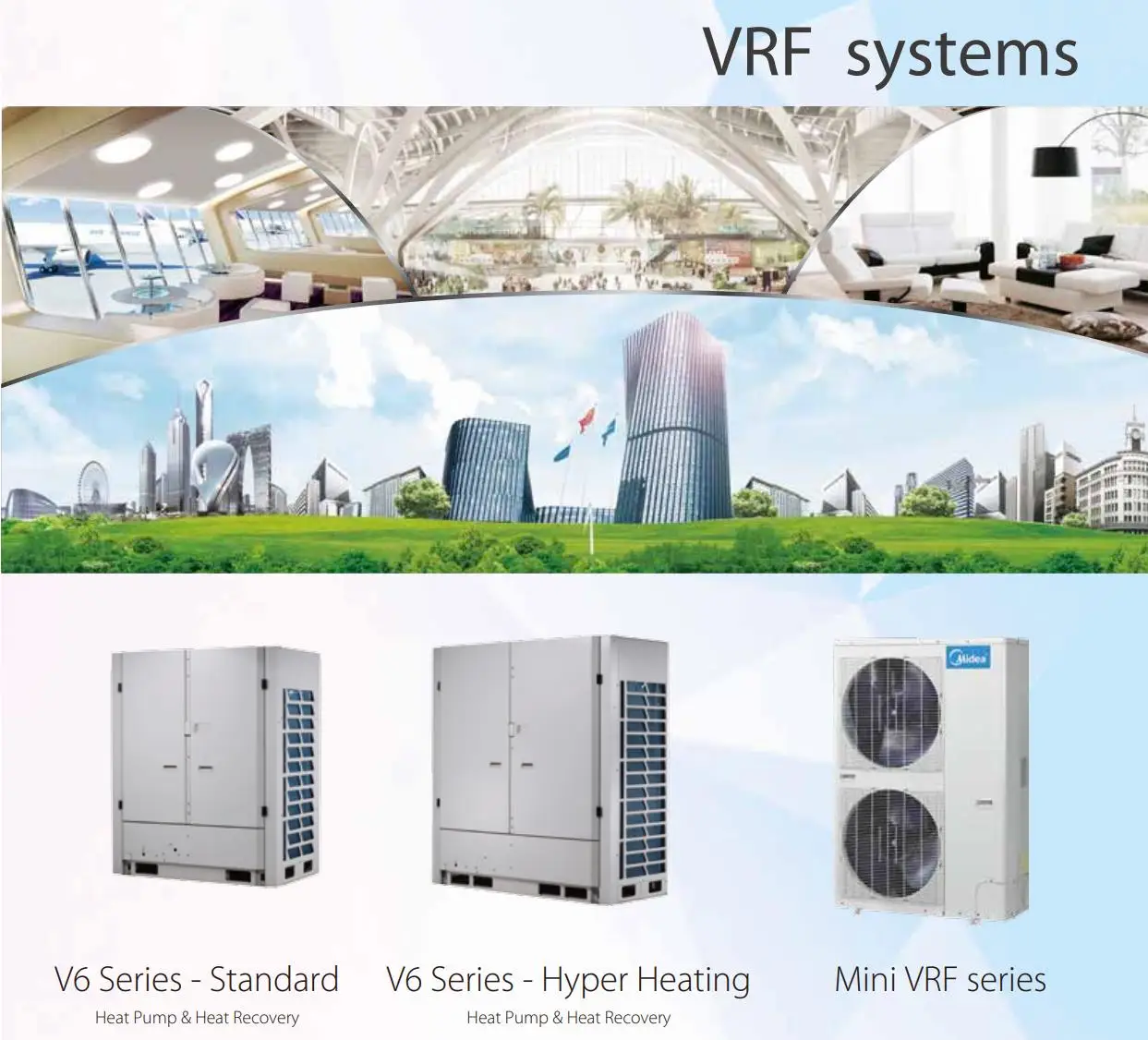 Multi Split VRF AC System for Hotel Villa Apartment Cooling