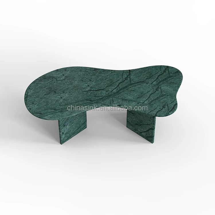Italian Stylish Home Furniture Indian Green Marble Irregular Shape ...