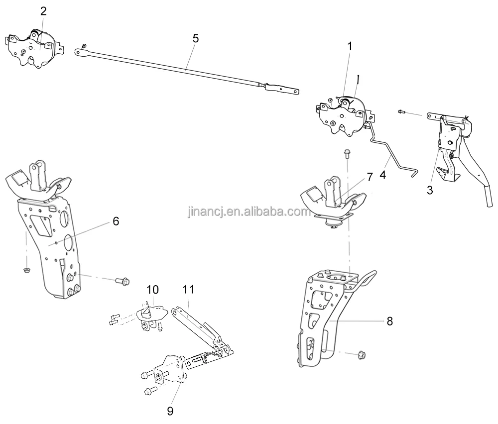 Sinotruk HOWO Light Truck Body Cab Parts Cab Crossbar LG1611440071 High ...