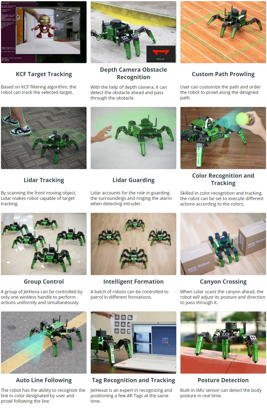 Hiwonder Jethexa Steam Ros Hexapod Robot Kit Powered By Jetson Nano With Lidar Depth Camera ...