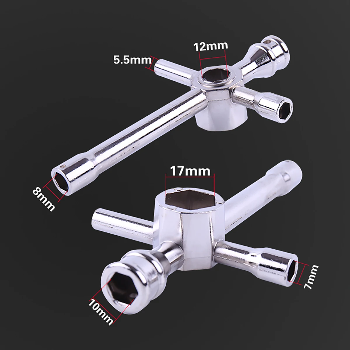 For Hsp 80129 Cross Wrenches Maintenance Big Sleeve Hex Tools 5.5 / 7 ...