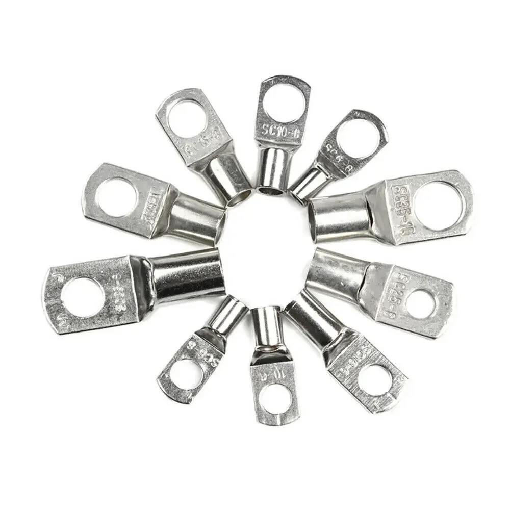 100PCS Ring Terminal Cable Shoes Lugs 35mm2 Tinned Lug Wire Eye ...